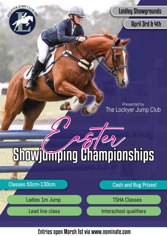 Lockyer Jump Club - Easter Showjumping Championships & IQ Tag On | Equestrian Queensland
